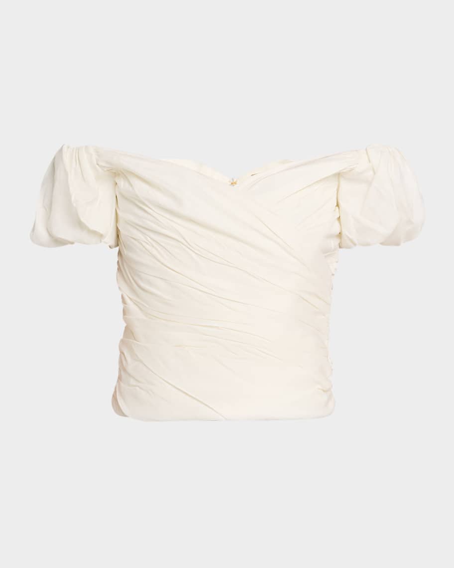 Cult Gaia Helene Linen Wrap Top | Neiman Marcus