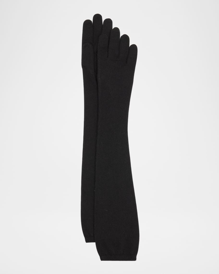 THE ROW Ivot Cashmere Long Gloves | Neiman Marcus