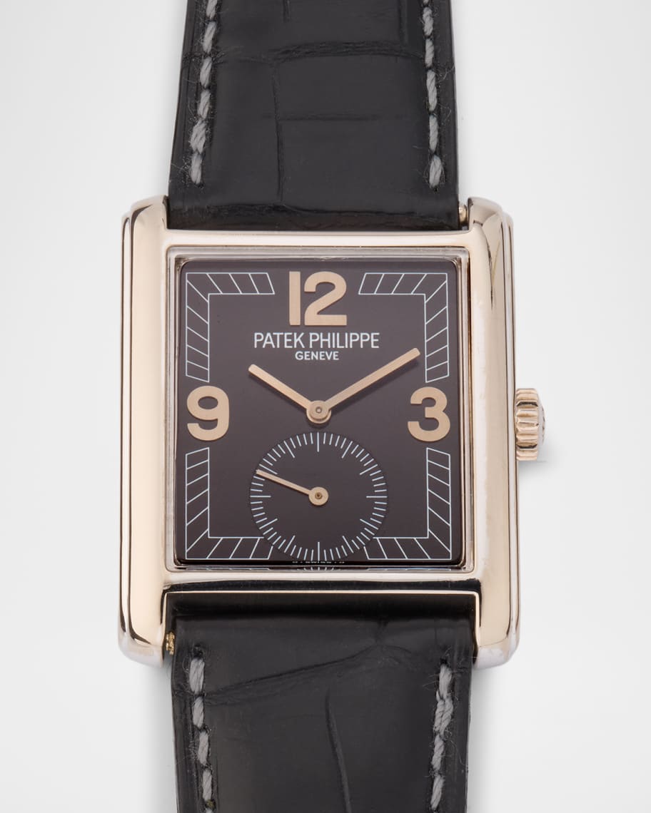 Vintage Watches Patek Philippe 18K White Gold Gondolo 28mm Vintage 1998 ...