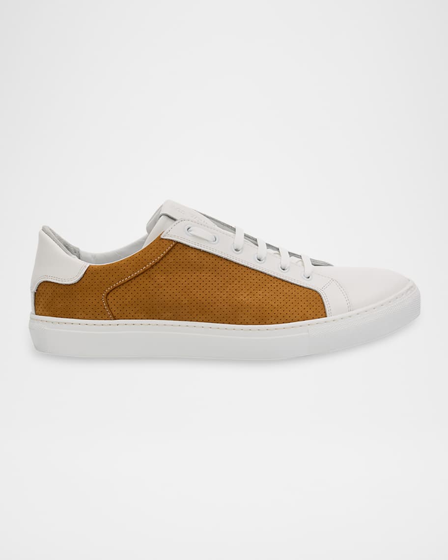 Ron White Men's Dawson Low-Top Weatherproof Suede Sneakers | Neiman Marcus