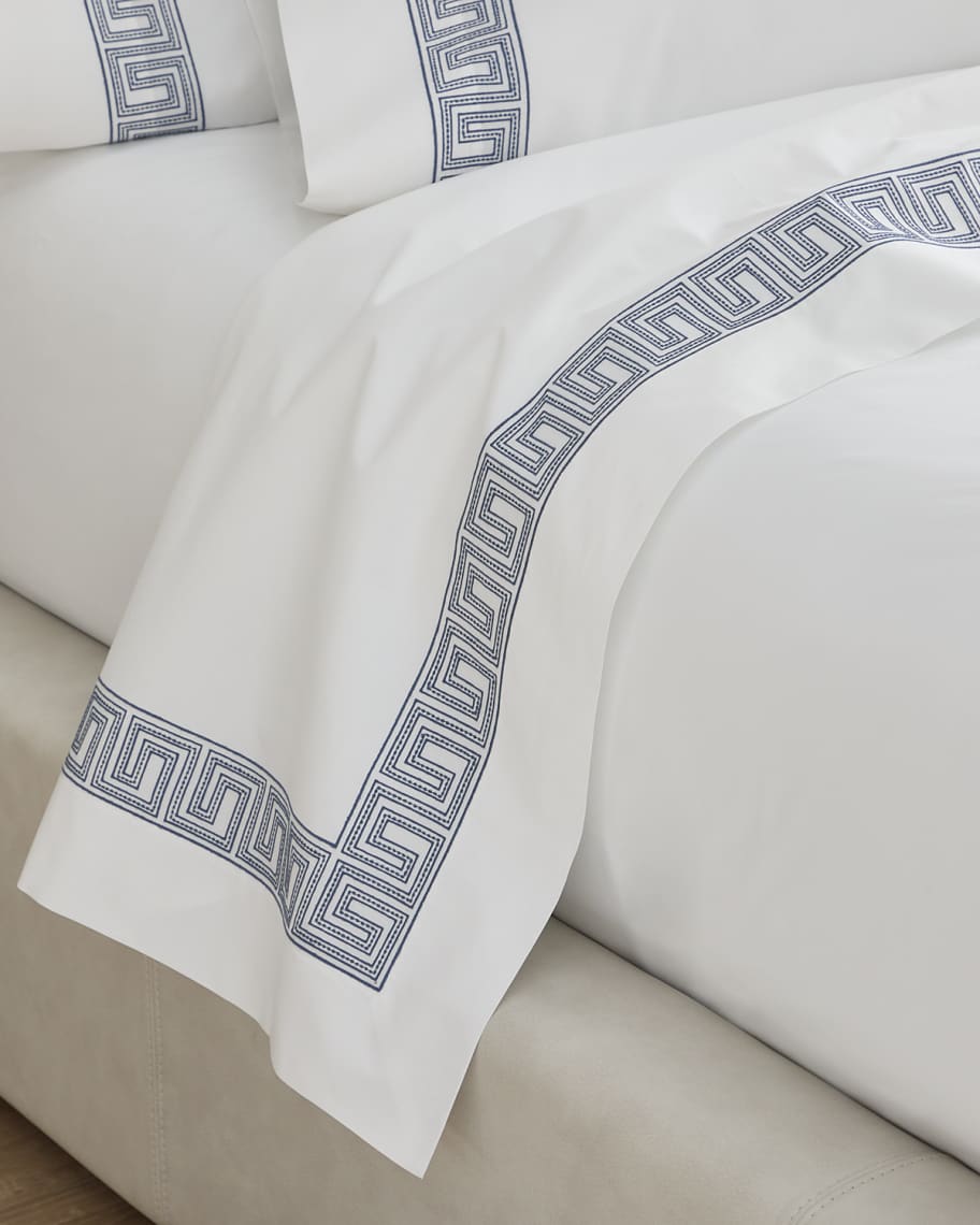 Matouk Schumacher Ophelia King Flat Sheet | Neiman Marcus