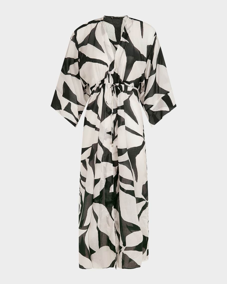 Vix Bossa Yumi Maxi Kimono Coverup | Neiman Marcus