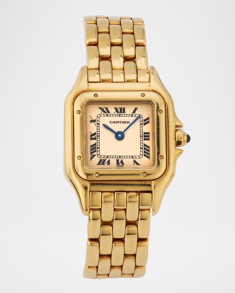 Vintage Watches Cartier 18K Yellow Gold Panthere 30mm Vintage 1990s ...