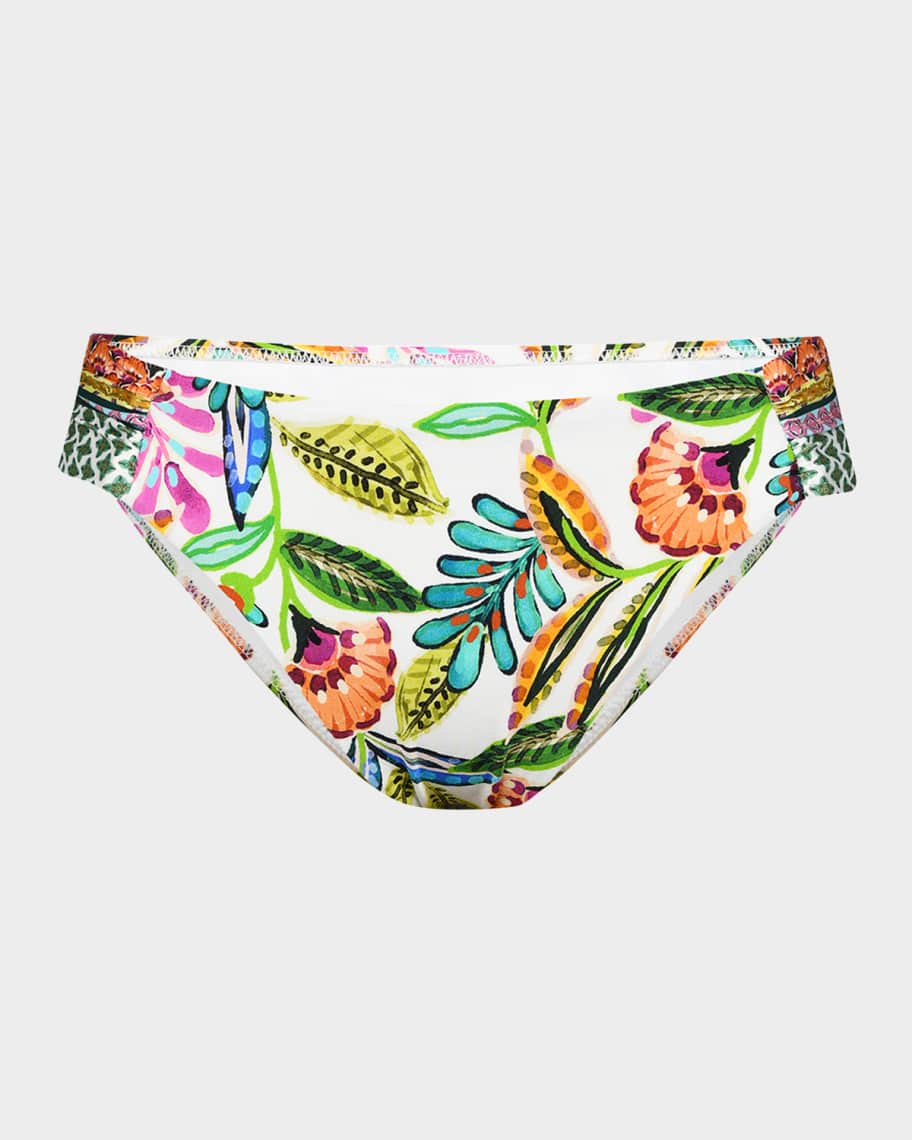 Sunshine 79 Jungle Shirred Side Hipster Bikini Bottoms | Neiman Marcus