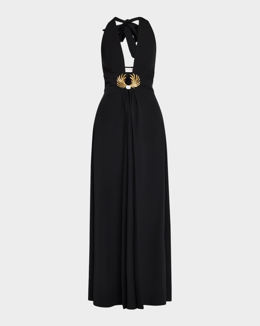 Ramy Brook Jenie Plunging Embellished Gown | Neiman Marcus