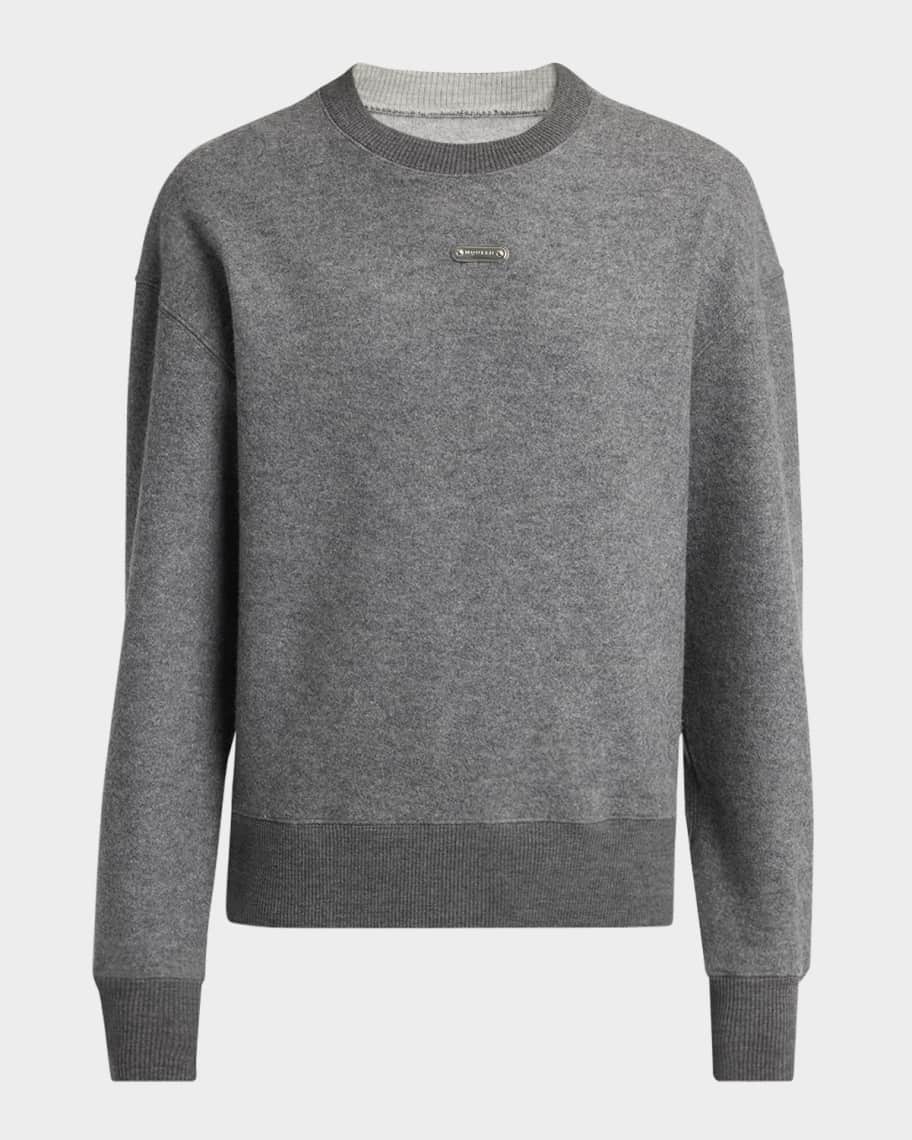 McQueen Men's Double-Face Jersey Sweater | Neiman Marcus