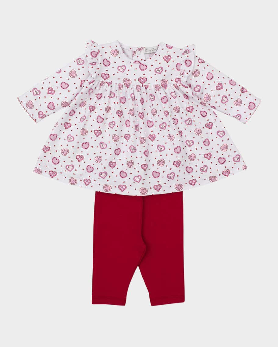 Kissy Kissy Girl's Heartfelt Hearts Dress Set, Size 3M-24M | Neiman Marcus