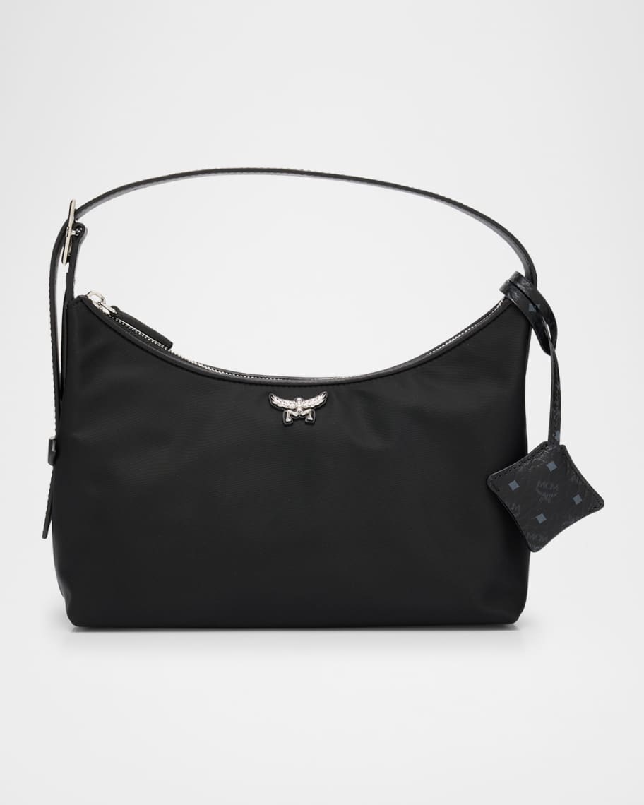 MCM Aren Small Visetos Hobo Bag | Neiman Marcus