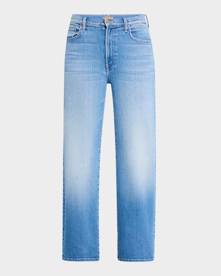 MOTHER The Rambler Zip Flood Jeans | Neiman Marcus