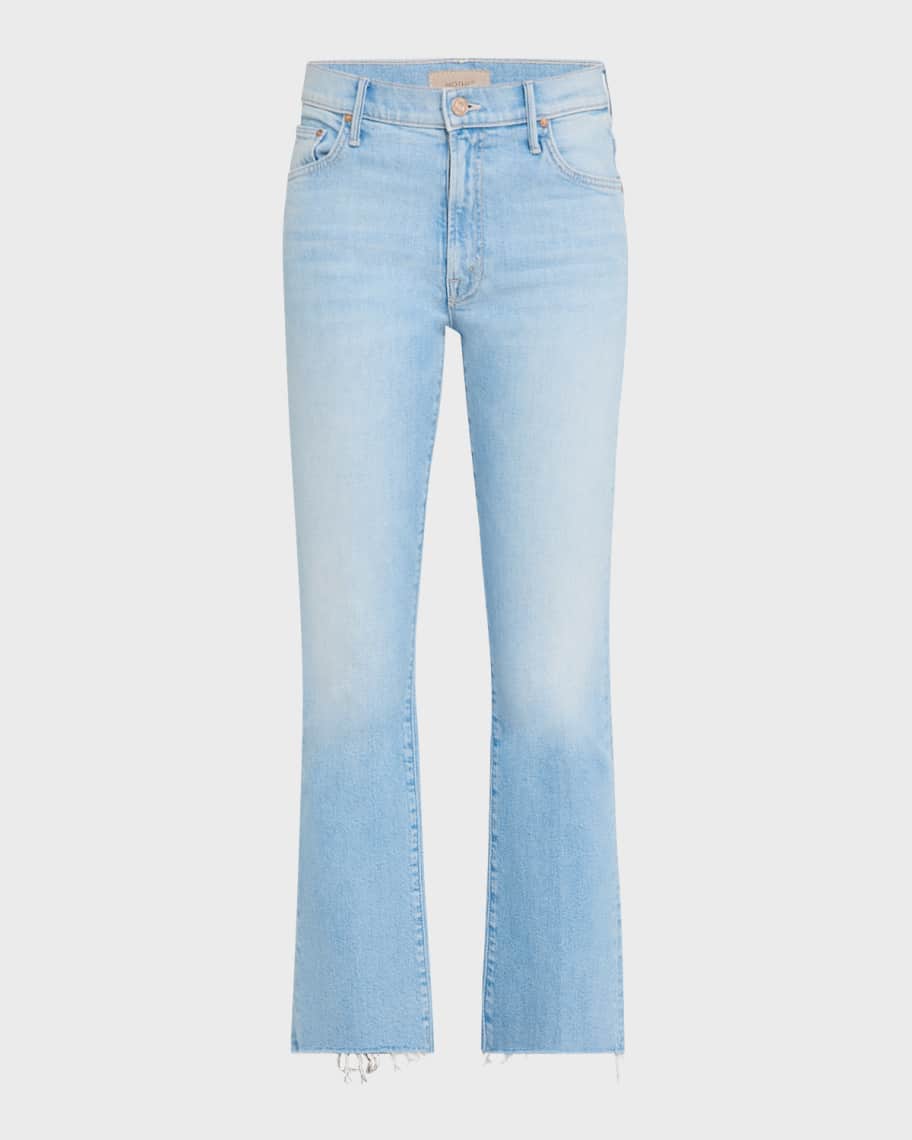 MOTHER The Insider Ankle Fray Jeans | Neiman Marcus