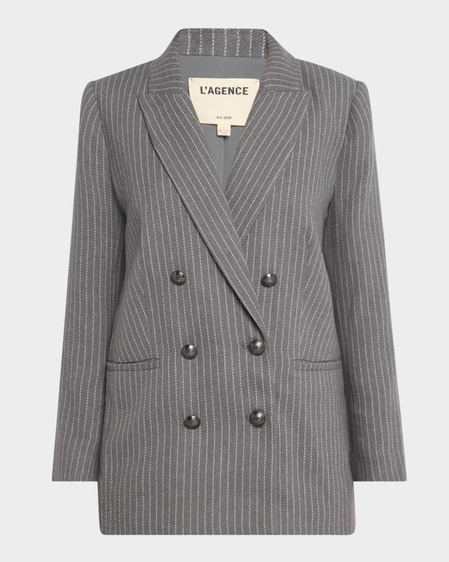 L'Agence Aimee Relaxed Double-Breasted Blazer | Neiman Marcus