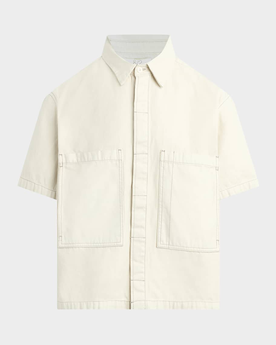 Hudson x Brandon Williams Men's Denim Shirt | Neiman Marcus