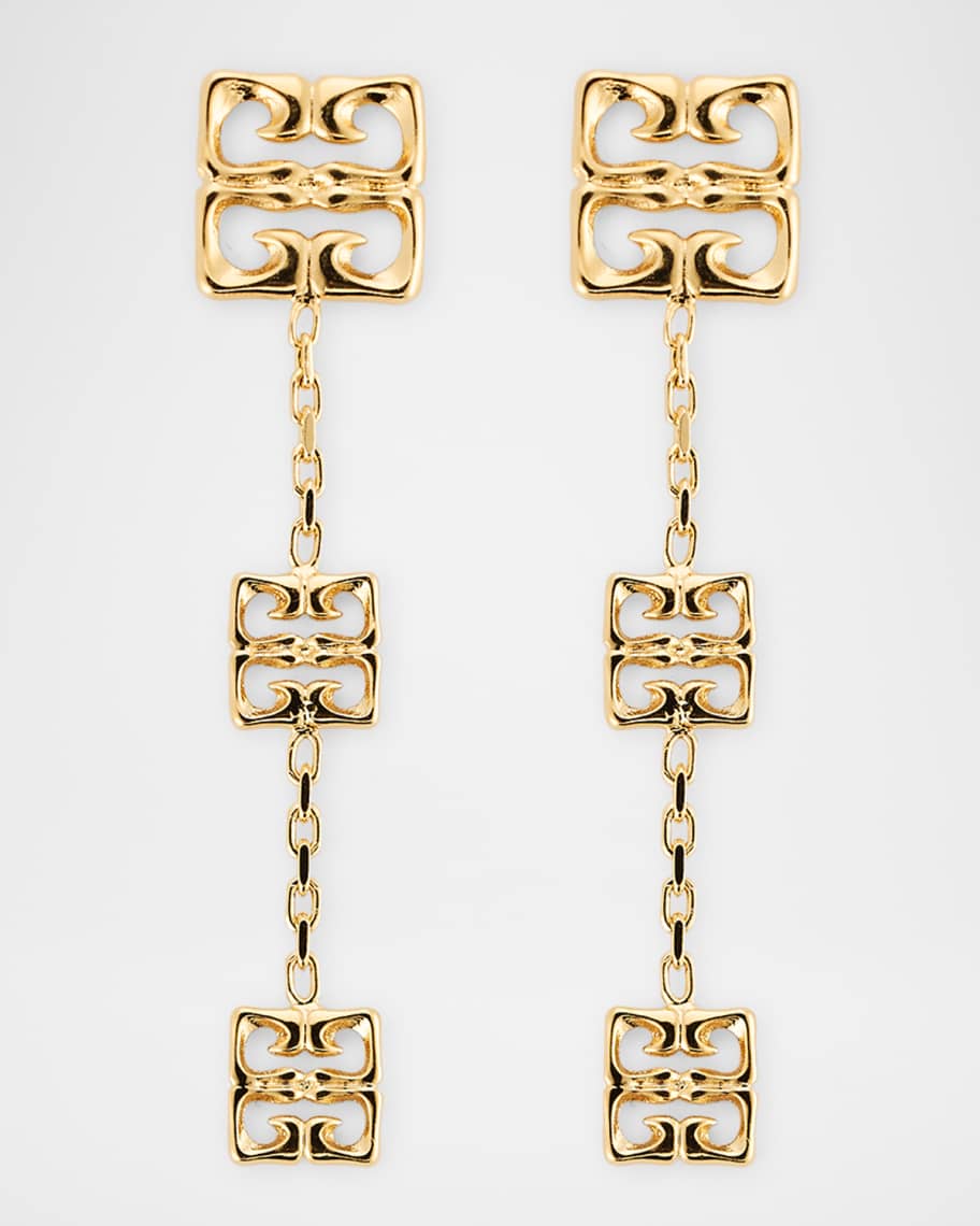 Givenchy 4G Liquid Golden Multi Pendant Earrings | Neiman Marcus