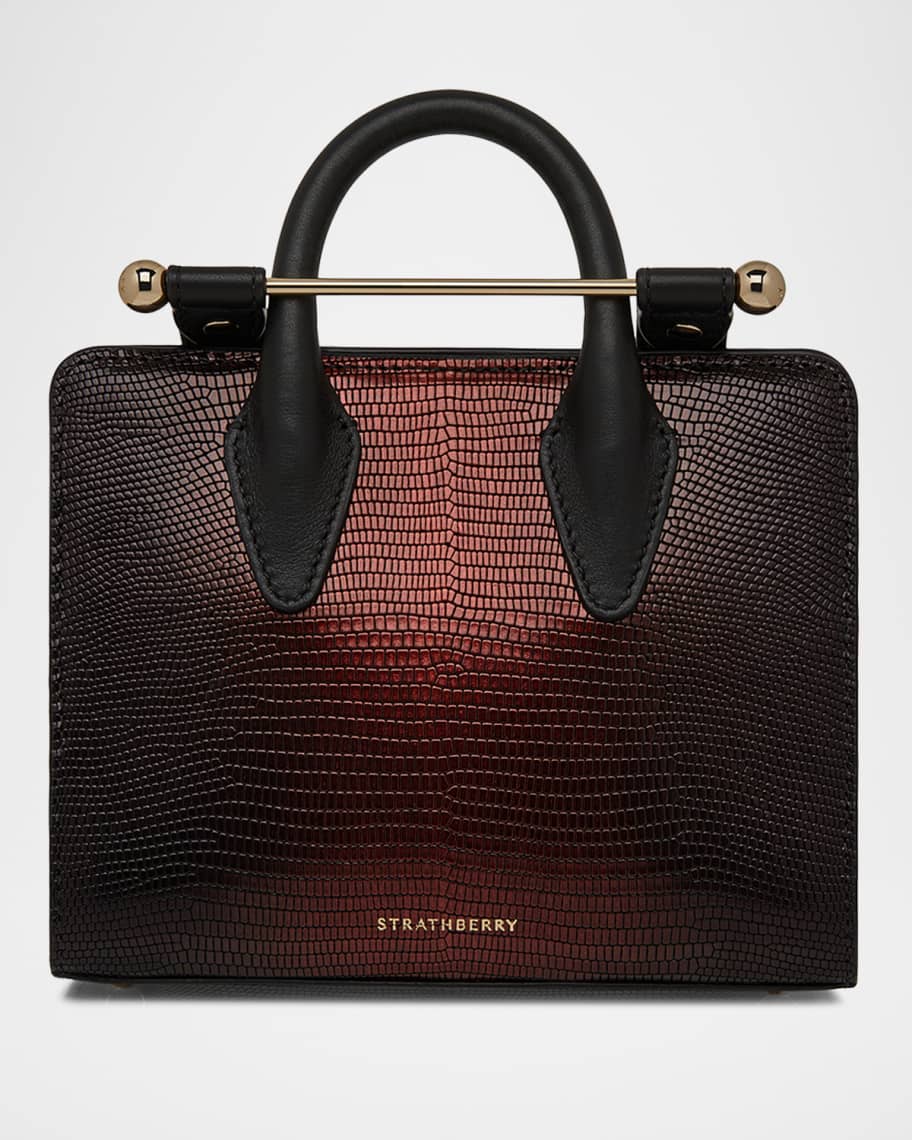STRATHBERRY Nano Ombre Lizard-Embossed Leather Tote Bag | Neiman Marcus