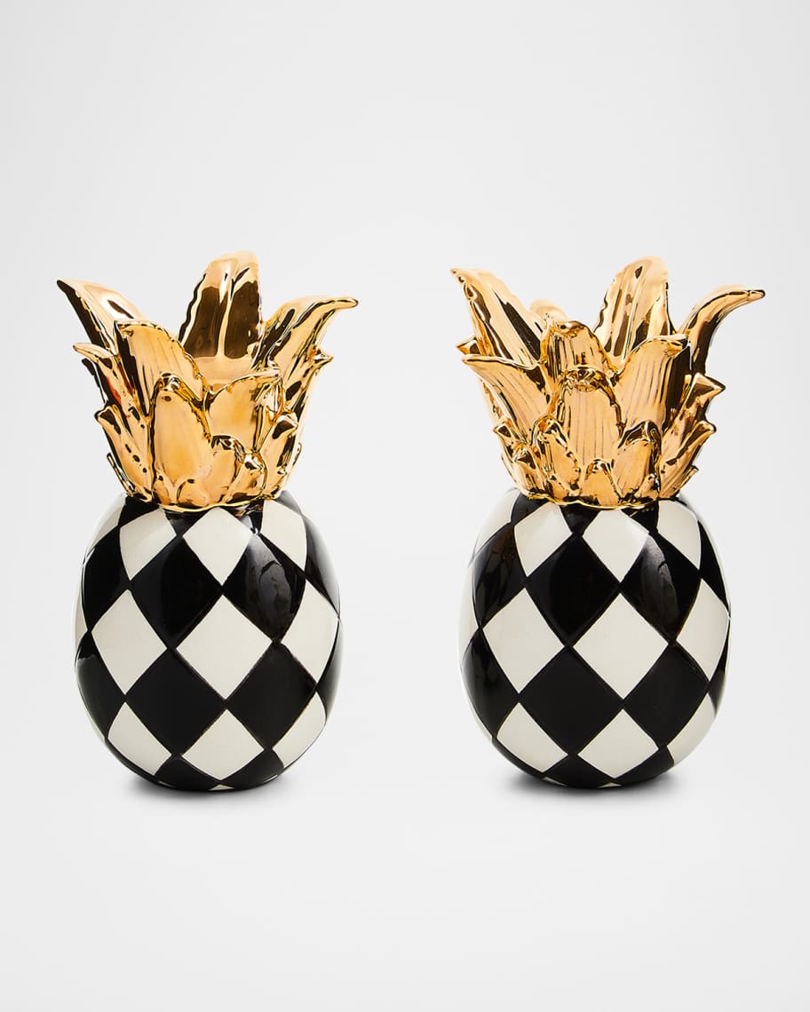 MacKenzie-Childs Pineapple Salt and Pepper Shaker Set | Neiman Marcus