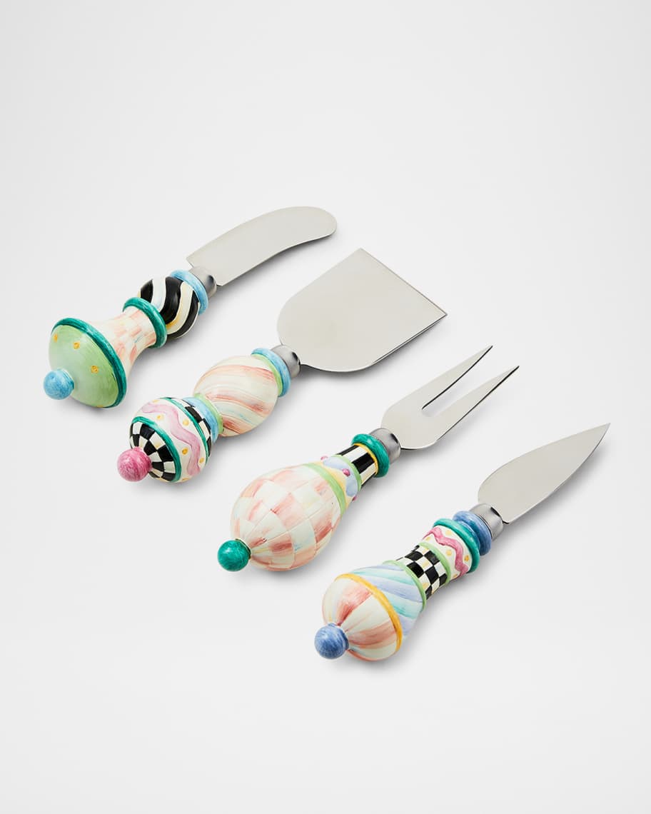 MacKenzie-Childs Rosy Meadow Cheese Spreader Set | Neiman Marcus