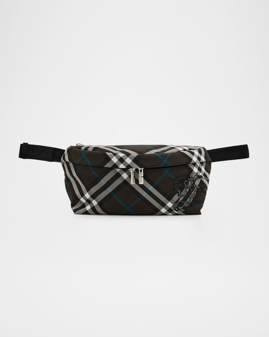 Burberry Men's Classics Check Belt Bag | Neiman Marcus