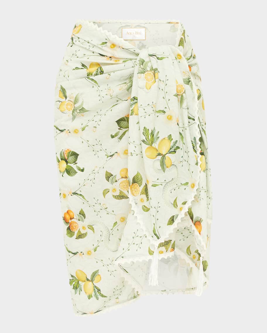 Aqua Blu Australia Linen Pareo Coverup | Neiman Marcus