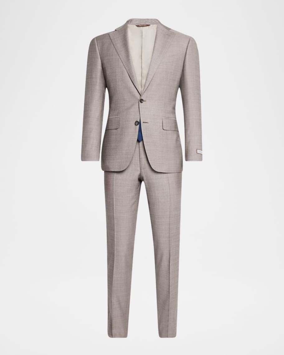Canali Men's Textured Solid Suit | Neiman Marcus