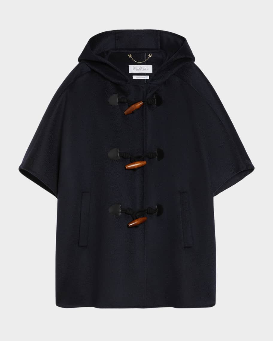 Max Mara Fase Cashmere Toggle Cape | Neiman Marcus