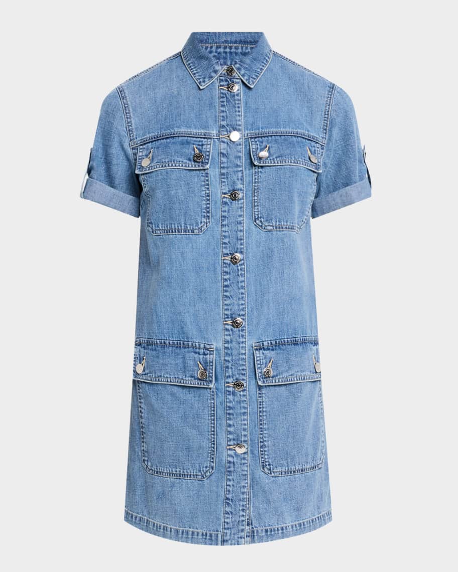 Veronica Beard Warren Denim Shirtdress | Neiman Marcus