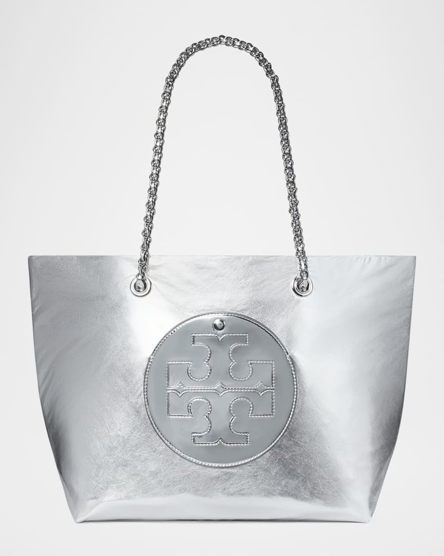 Tory Burch Ella Metallic Chain Tote Bag | Neiman Marcus