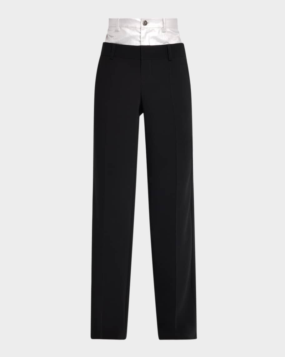 Cinq a Sept Dionne Double Waistband Pants | Neiman Marcus