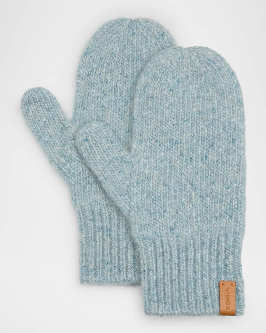 Vince Cashmere Donegal Mittens | Neiman Marcus