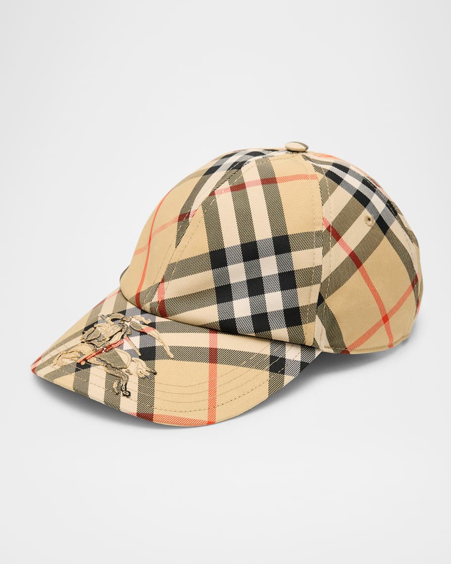 Burberry EKD Bias Check Baseball Cap | Neiman Marcus