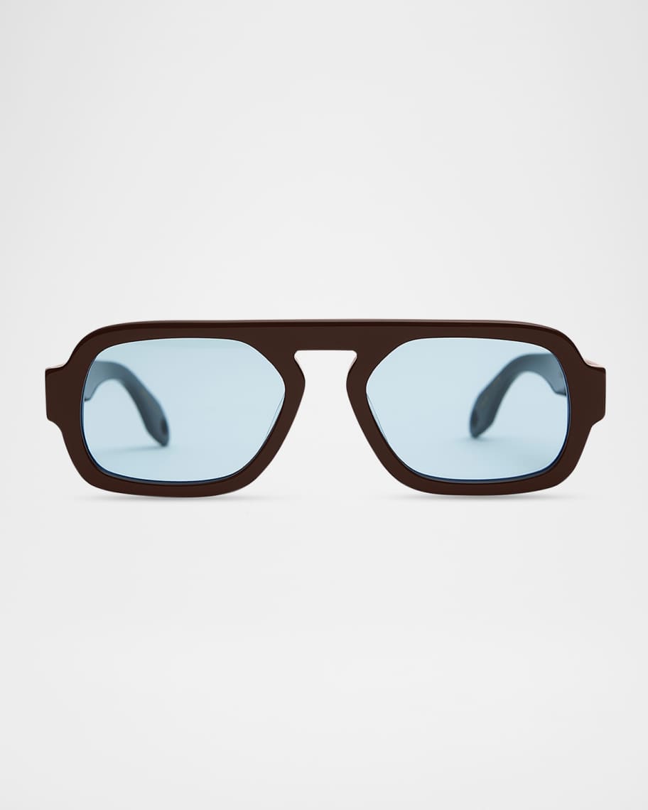 Elisa Johnson Jane Mini Acetate Aviator Sunglasses | Neiman Marcus