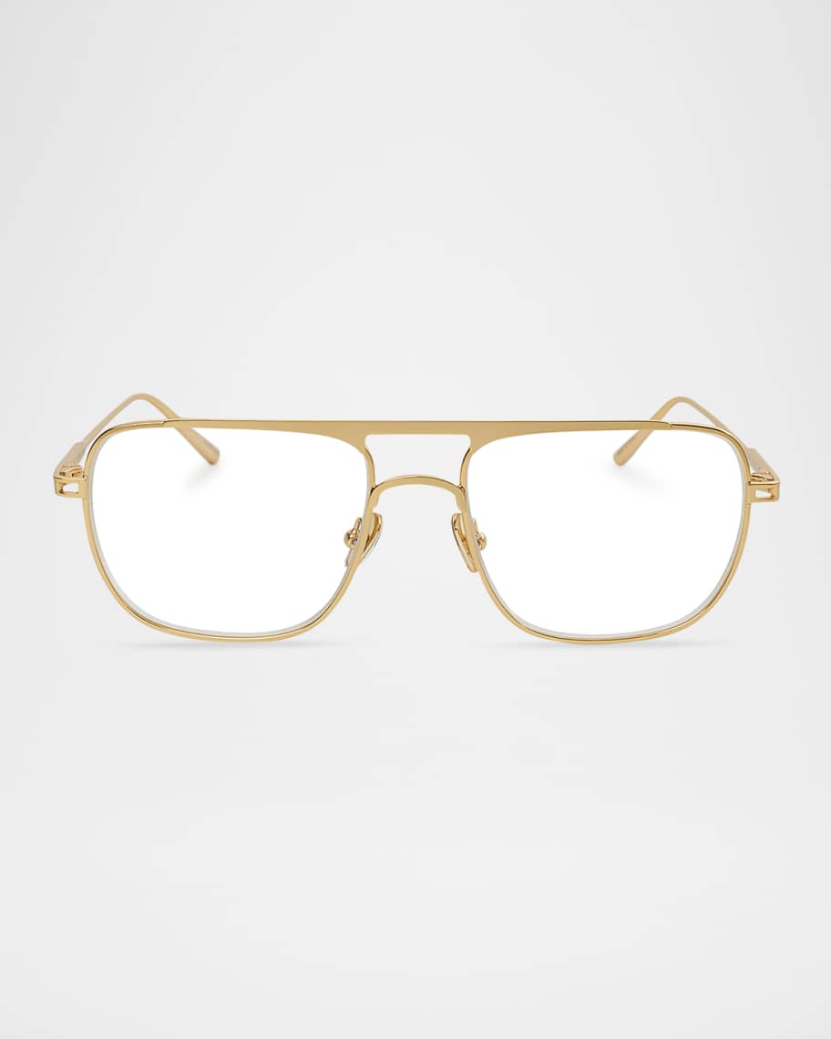 Elisa Johnson Jane Metal Aviator Optical Glasses | Neiman Marcus