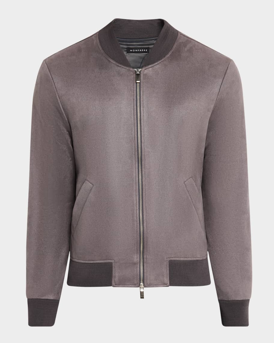 monfrere Men's Micro Faux-Suede Maverick Jacket | Neiman Marcus