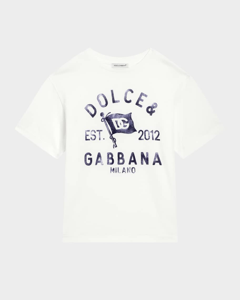 Dolce&Gabbana Boy's Logo-Print T-Shirt, Size 8-14 | Neiman Marcus