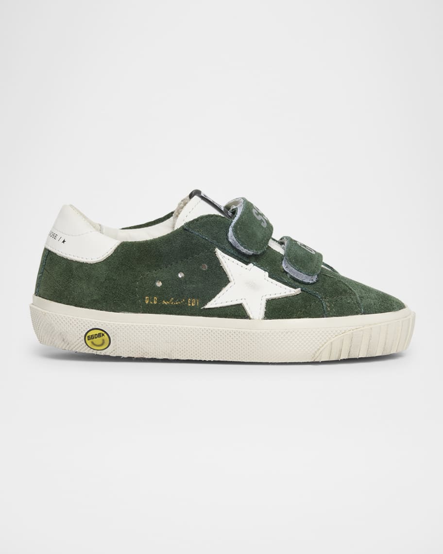 Golden Goose Boy's Old School Suede Double Foxing Sneakers, Toddler ...