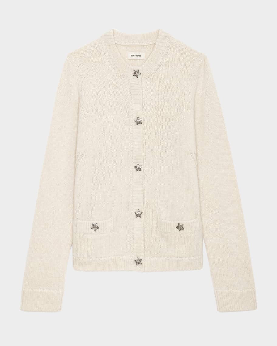 Zadig & Voltaire Marcya Cashmere Jewel Cardigan | Neiman Marcus