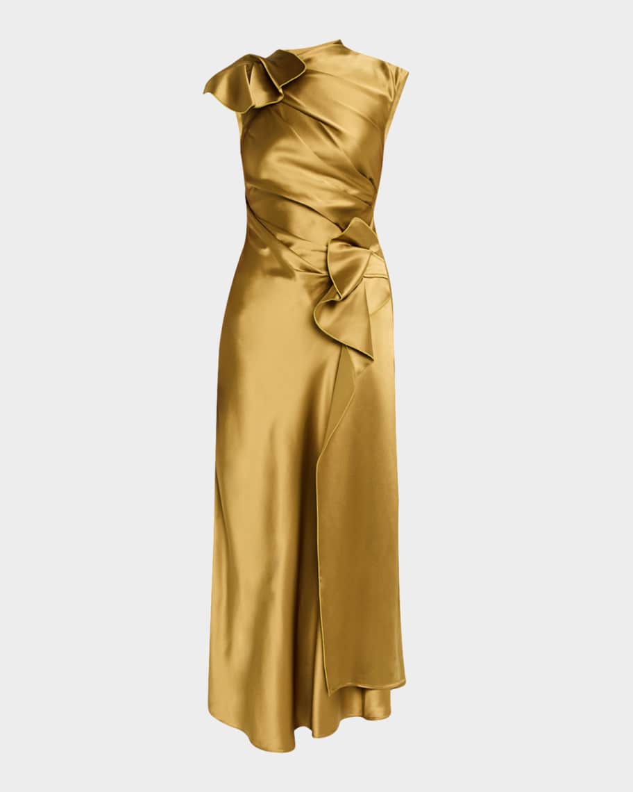 Acler Ramshaw Satin Maxi Dress | Neiman Marcus