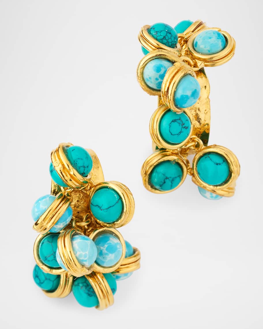 Sylvia Toledano Mini Candy Turquoise Earrings | Neiman Marcus