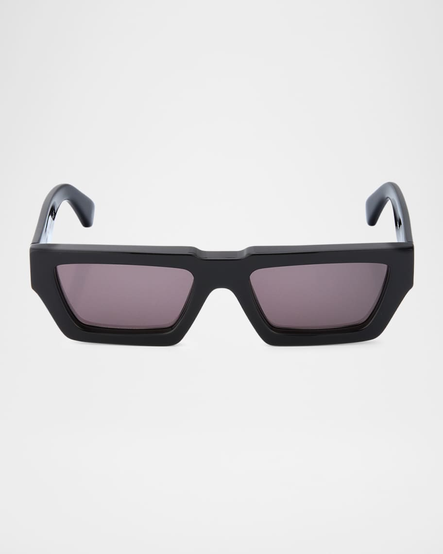 Off-White Men's Manchester Acetate Rectangle Sunglasses | Neiman Marcus