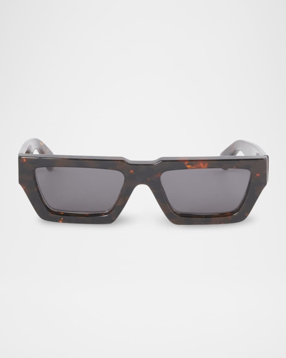 Off-White Men's Manchester Acetate Rectangle Sunglasses | Neiman Marcus