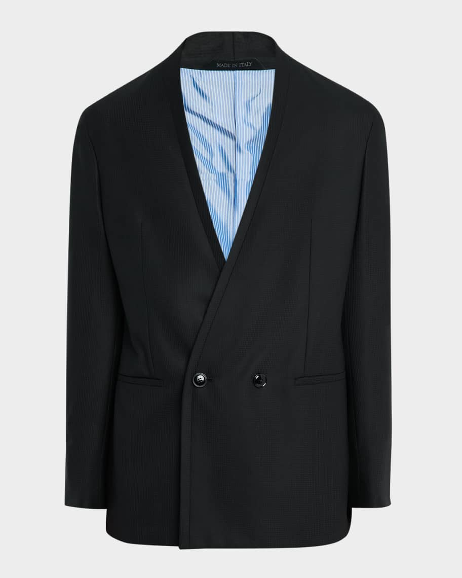 Giorgio Armani Men's Upton Double-Breasted Suit | Neiman Marcus