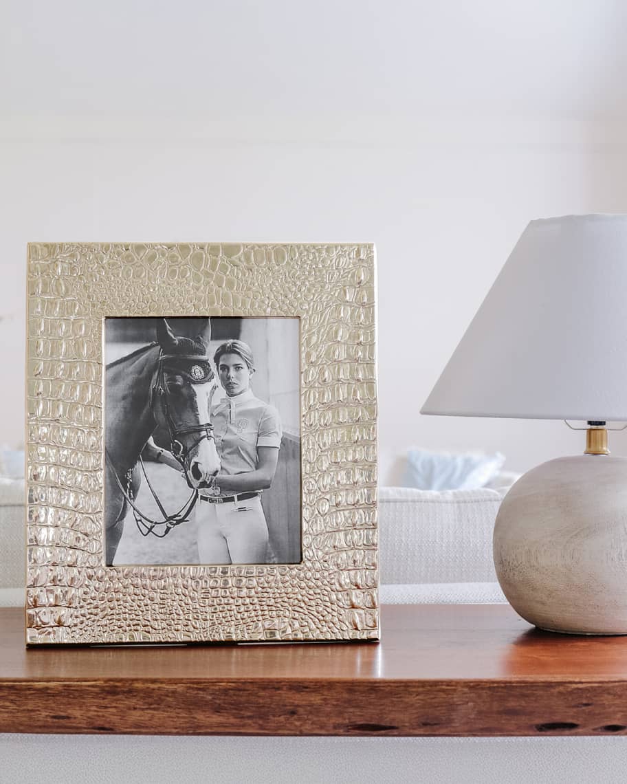 Beatriz Ball FRAME Sierra Modern Croc Frame, 8" x 10" | Neiman Marcus