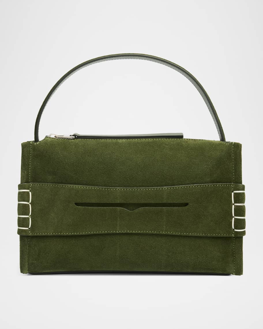 JW Anderson Loafer Suede Crossbody Bag | Neiman Marcus