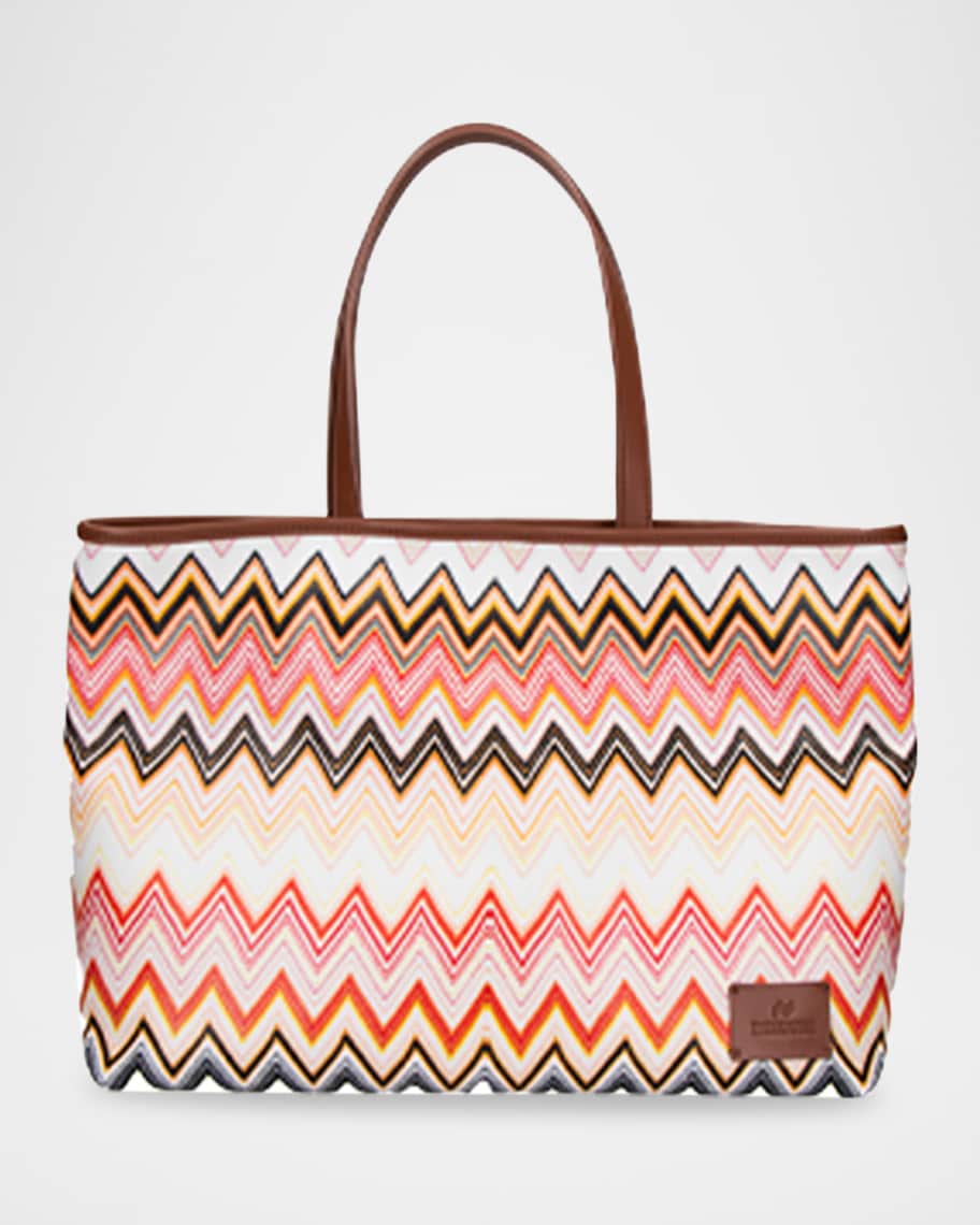 Missoni Large Chevron Canvas Tote Bag | Neiman Marcus