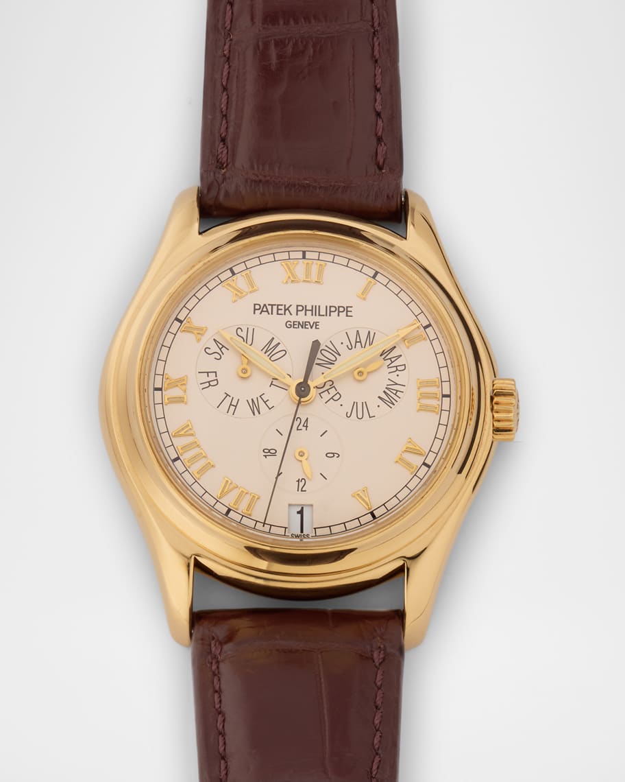 Vintage Watches Patek Philippe 18K Yellow Gold Annual Calendar 37mm ...