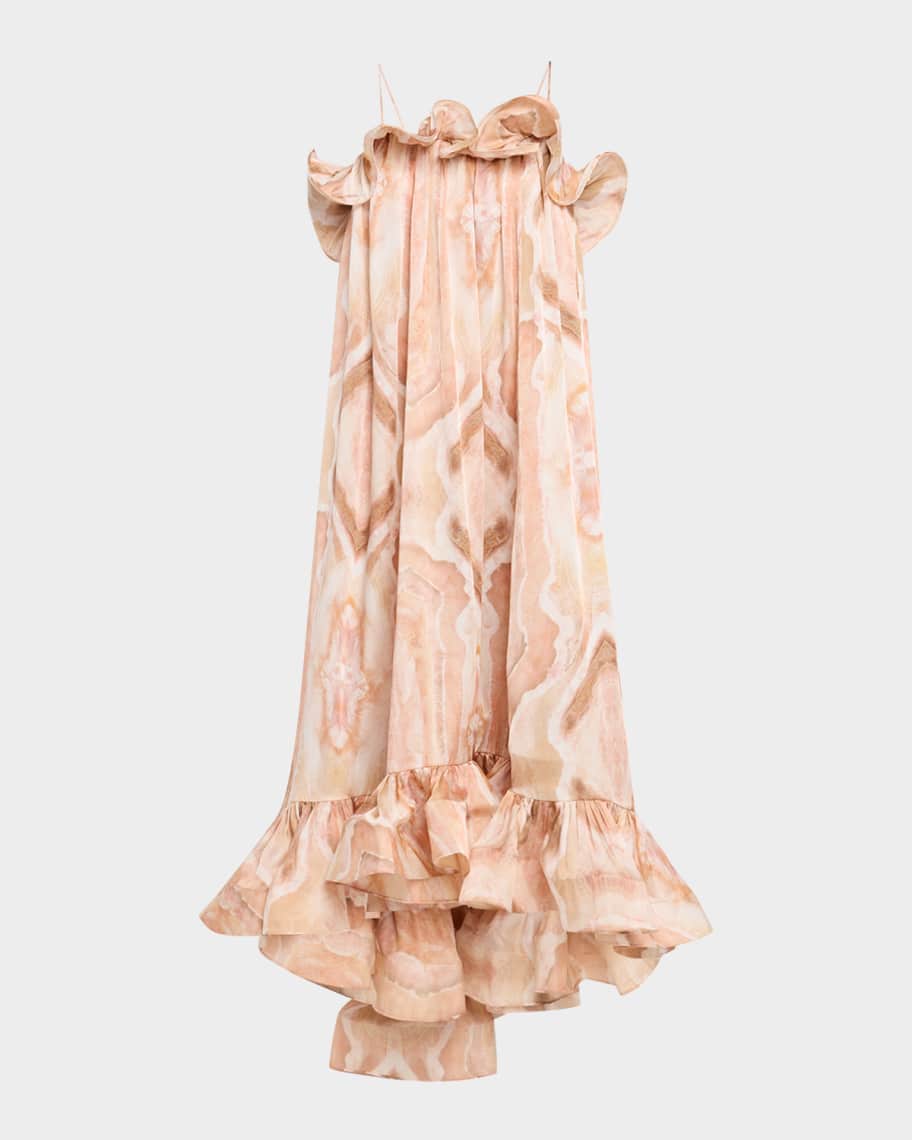 Zimmermann Illuminate Flounce Gown | Neiman Marcus