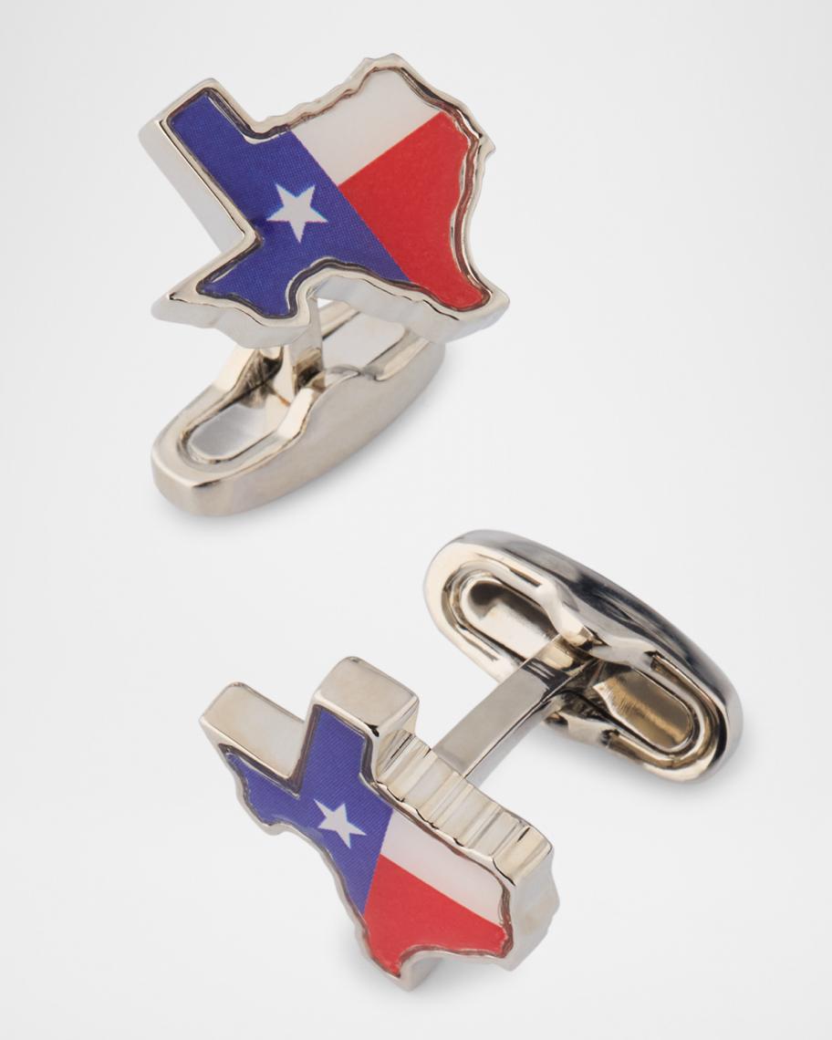 Link Up Men's State Of Texas Flag Cufflinks | Neiman Marcus