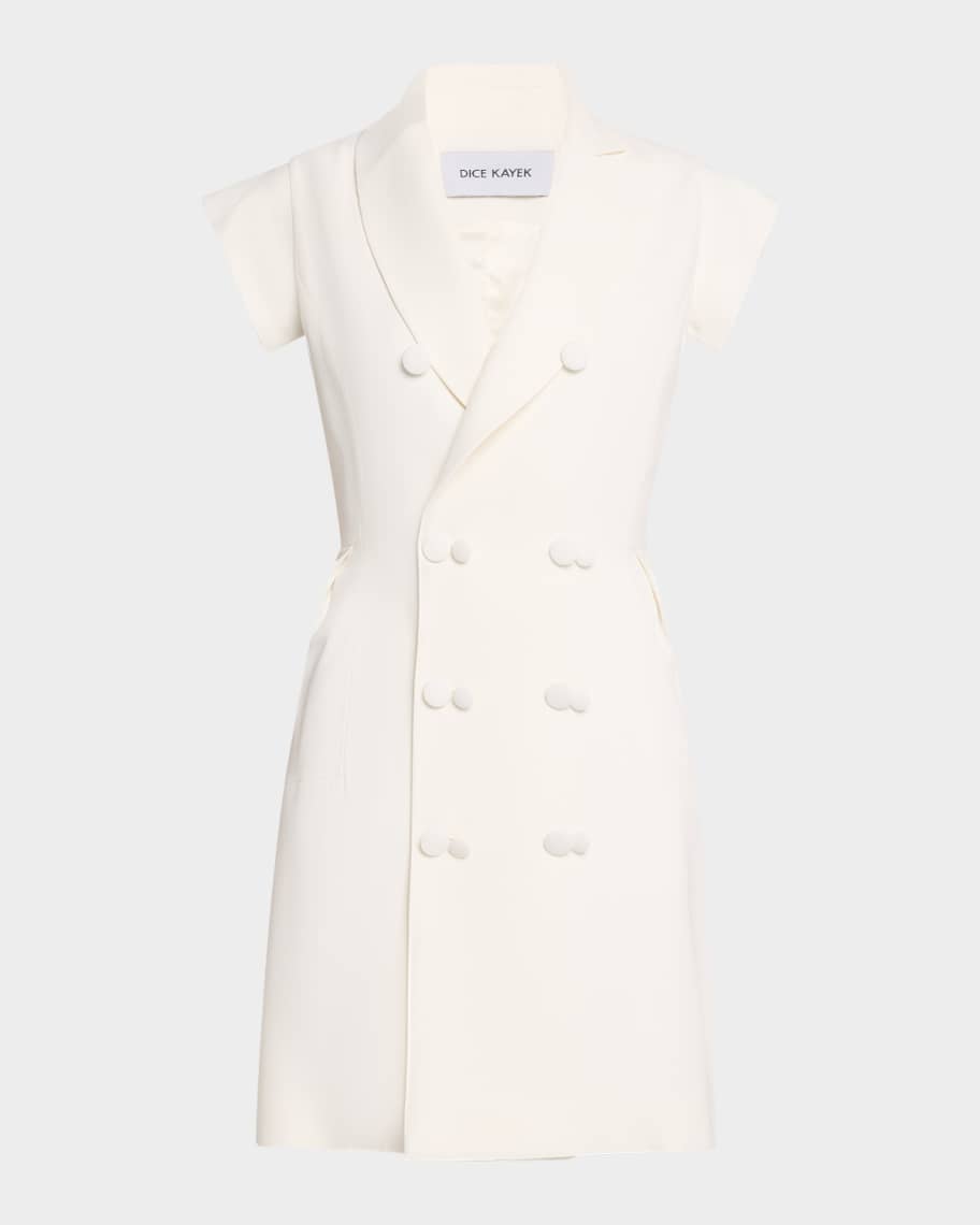 Dice Kayek Double-Breasted Tuxedo Dress | Neiman Marcus
