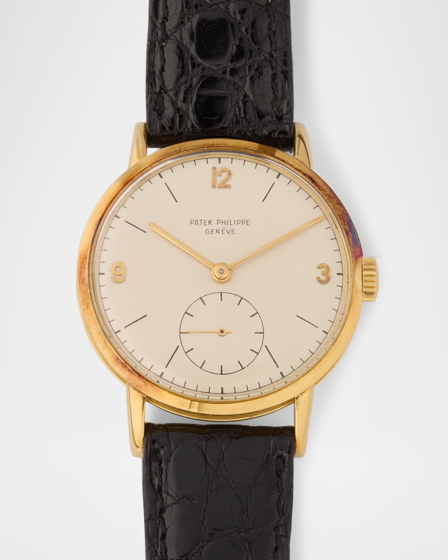 Vintage Watches Patek Philippe 18K Yellow Gold Calatrava 35mm Vintage ...