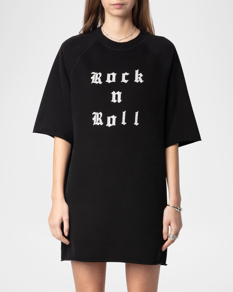 Zadig & Voltaire Grace Studded Rock N Roll Mini Dress | Neiman Marcus