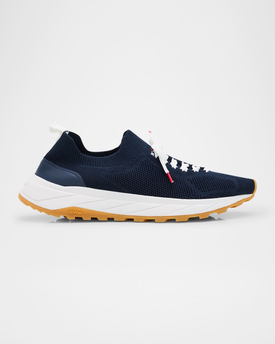 Kiton Men's Knit Runner Sneakers | Neiman Marcus